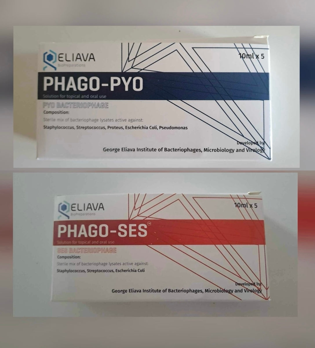 Combination Phages for Escherichia Coli (4 Box X 20 vials ...