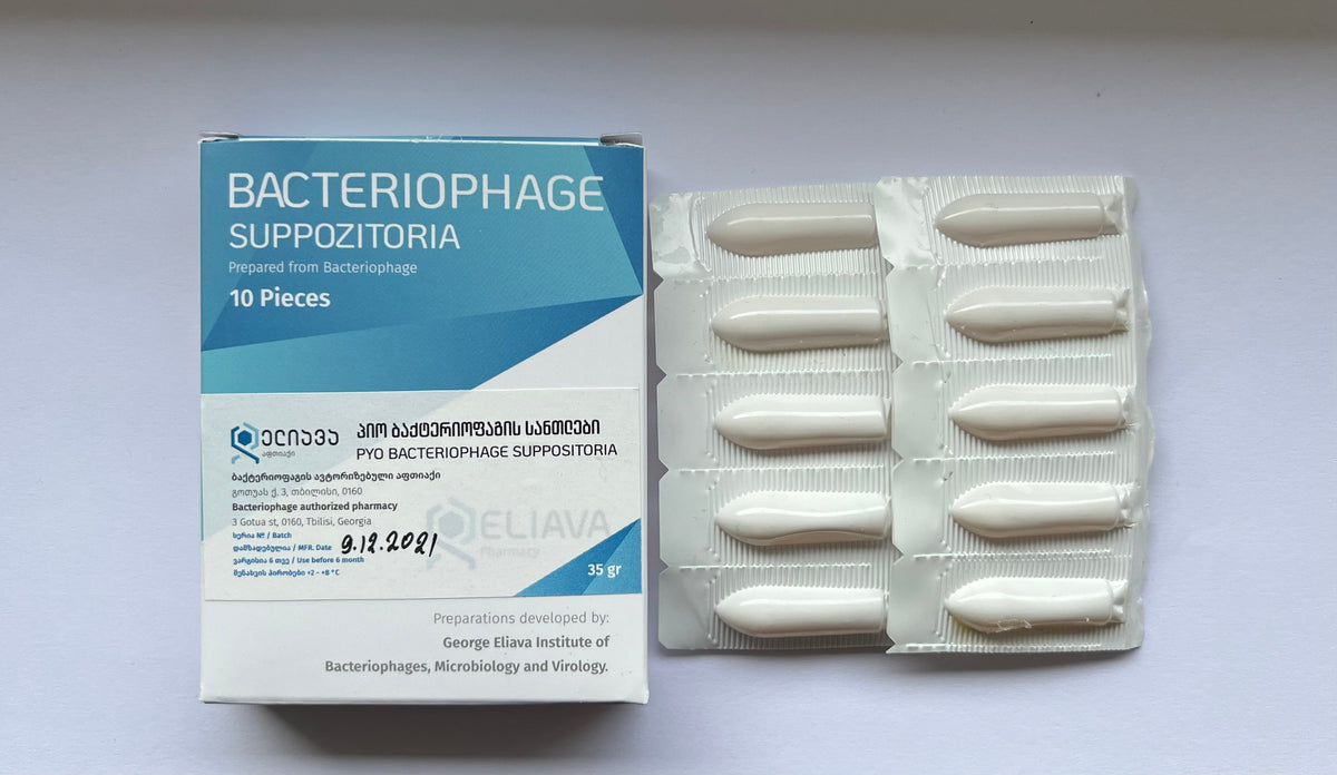 PYO Bacteriophage Suppositoria 35 Gramm (10 pieces) – MyBacteriophage